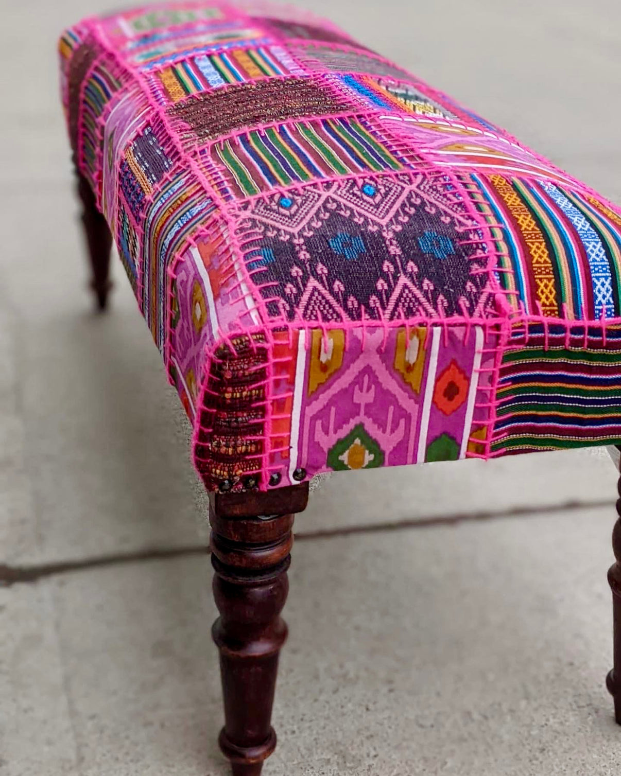 Patchwork Medley Bench – Inti Crafts